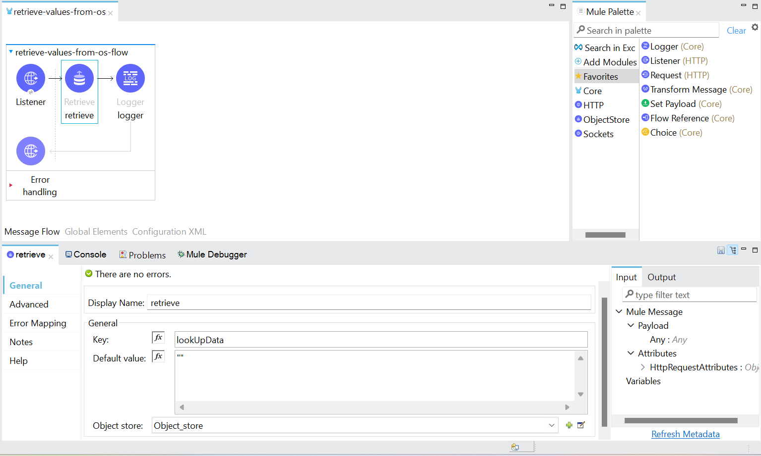 Mulesoft How To Store And Retrieve Data In An Object Store Connector