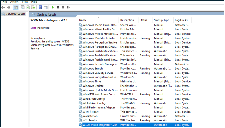 WSO2: Running the Micro Integrator as a Windows Service - Massil ...